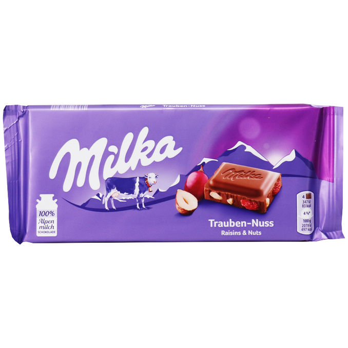 Trauben-Nuss, 100 g von Milka | Motatos