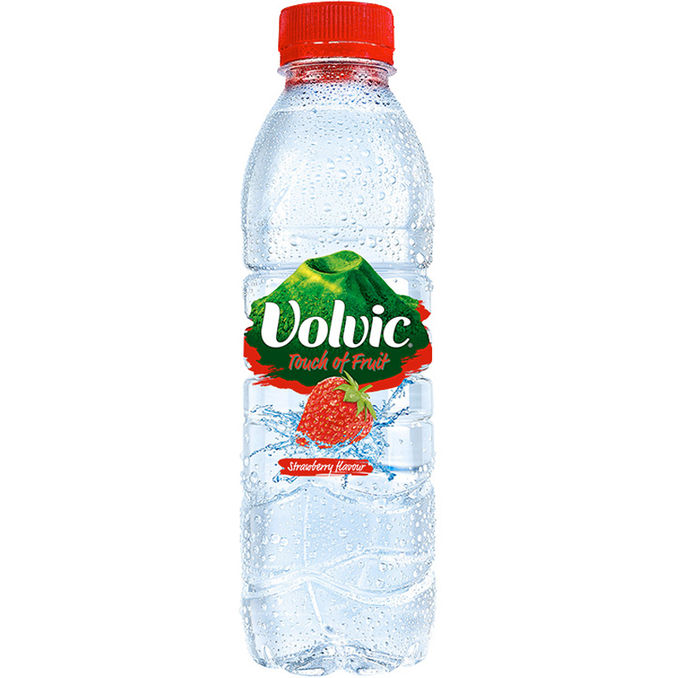 Volvic Touch of Strawberry Flavour Water 500ml, 50cl from Volvic | Motatos