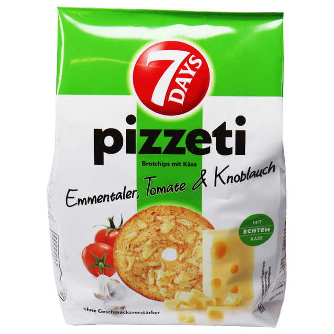 Pizzeti Emmentaler, Tomate & Knoblauch, 175g von 7 days | Motatos