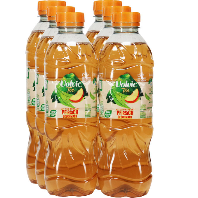 Volvic Tee Pfirsich, 6er Pack (EINWEG) zzgl. Pfand, 6x 0,75L von Volvic ...