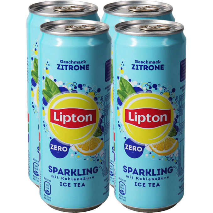 Sparkling Eistee Zitrone Zero, 4er Pack (EINWEG) zzgl. Pfand, 4x 0,33l ...