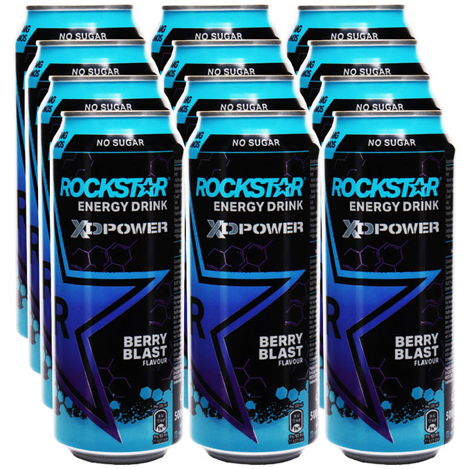 Rockstar XD Power Berry Blast, 12er Pack (EINWEG) zzgl. Pfand, 12x ...