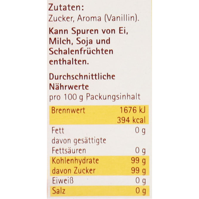 Vanillinzucker, 10er Pack, 10x 150g von Ruf | Motatos