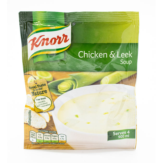 Knorr Chicken & Leek Soup Sachet 60g, 60G from Knorr | Motatos Knorr Chicken & Leek Soup Sachet 60g, 60G from Knorr | Motatos