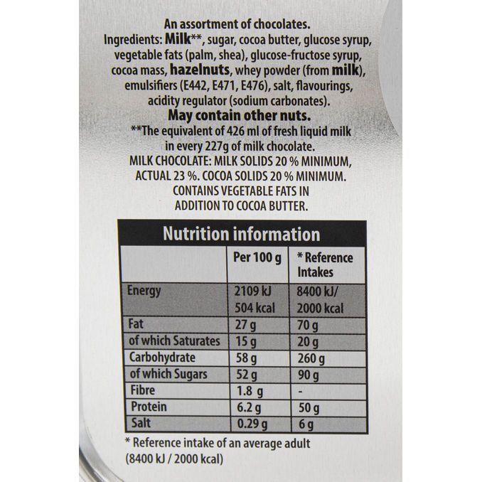 Cadbury Dairy Milk Classics Mixed Chocolate Chunks Tin 396g, 396g from ... Cadbury Dairy Milk Classics Mixed Chocolate Chunks Tin 396g, 396g from ...
