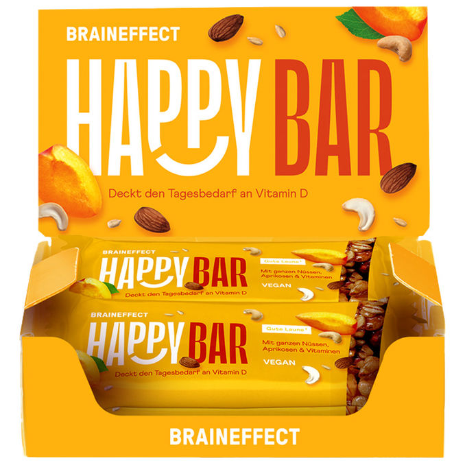 Nuss-Frucht-Riegel, 12er Pack, 12x 35g von Braineffect | Motatos