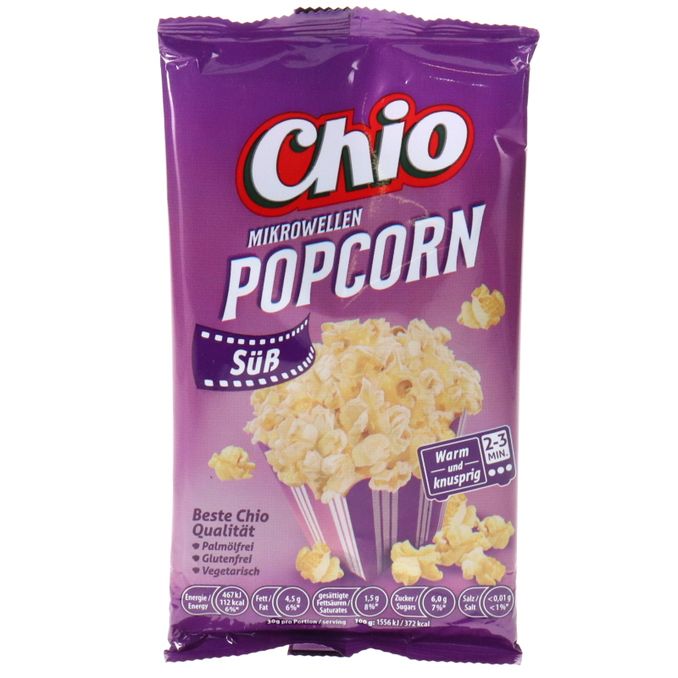 Popcorn süß, 100g von Chio | Motatos