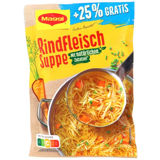 Rindfleisch Suppe +25%, 120g von Maggi | Motatos