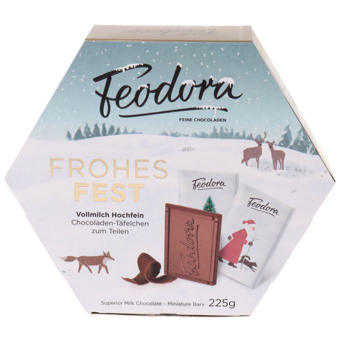 Schokoladentafeln Vollmilch, 225 G von Feodora | Motatos
