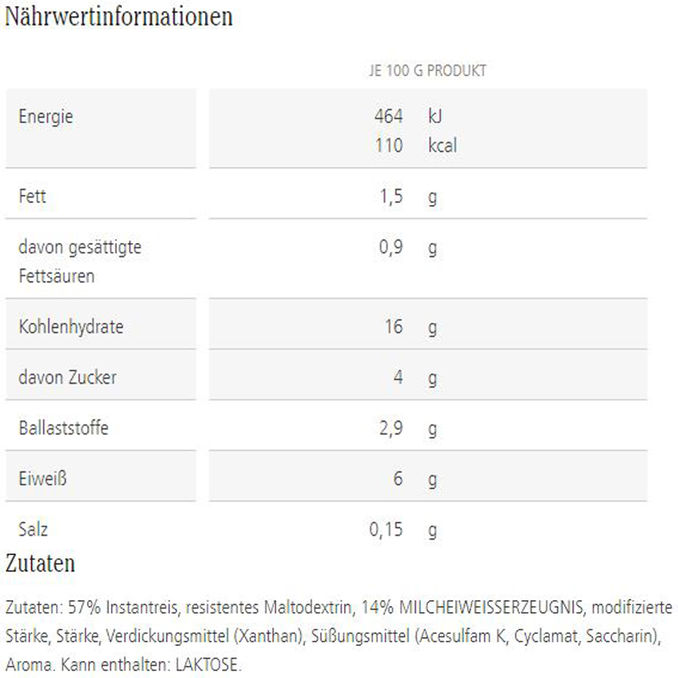 High Protein Milchreis, 104g von Dr. Oetker | Motatos