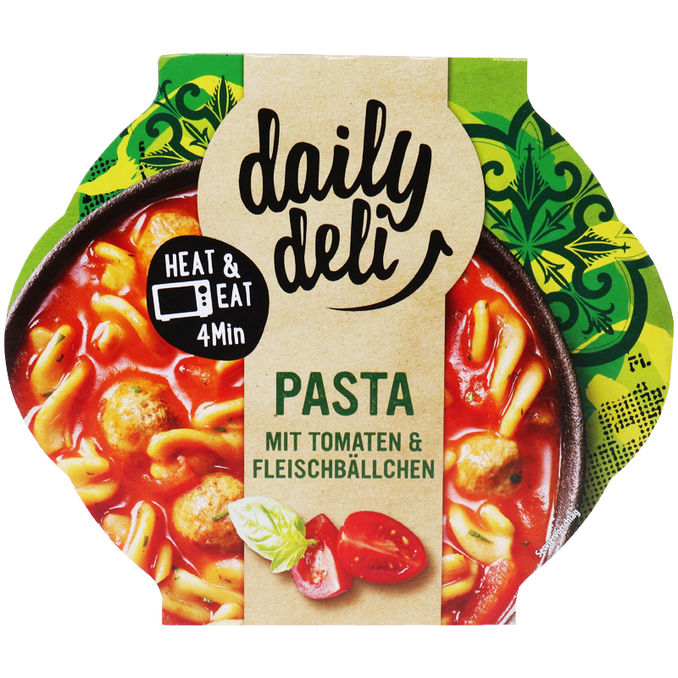 Italienische Pasta mit Fleischbällchen, 400g von Daily Deli | Motatos