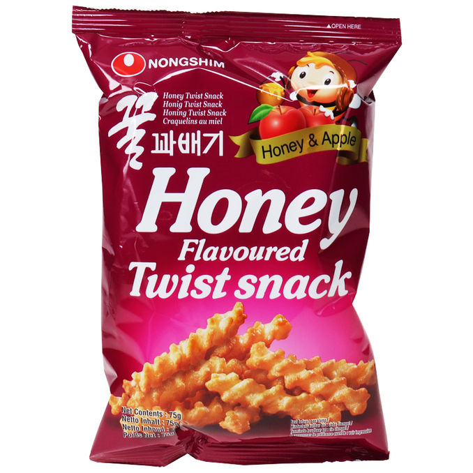 Twisted Chips Honig & Apfel, 75g von Nong Shim | Motatos
