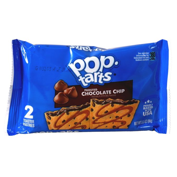 Pop-Tarts Frosted Chocolate Chip, 2er Pack, 96g von Kellogg's | Motatos