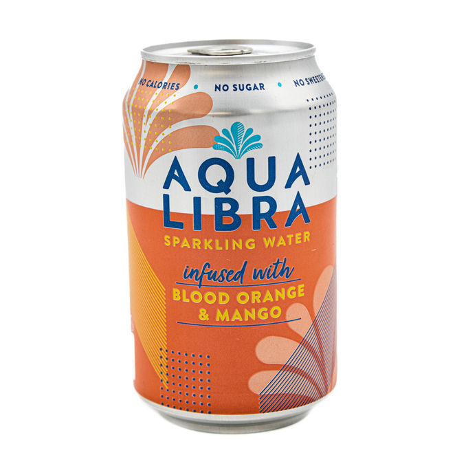 Aqua Libra Blood Orange & Mango Sparkling Water 24 x 330ml, 330ml from Aqua Libra | Motatos