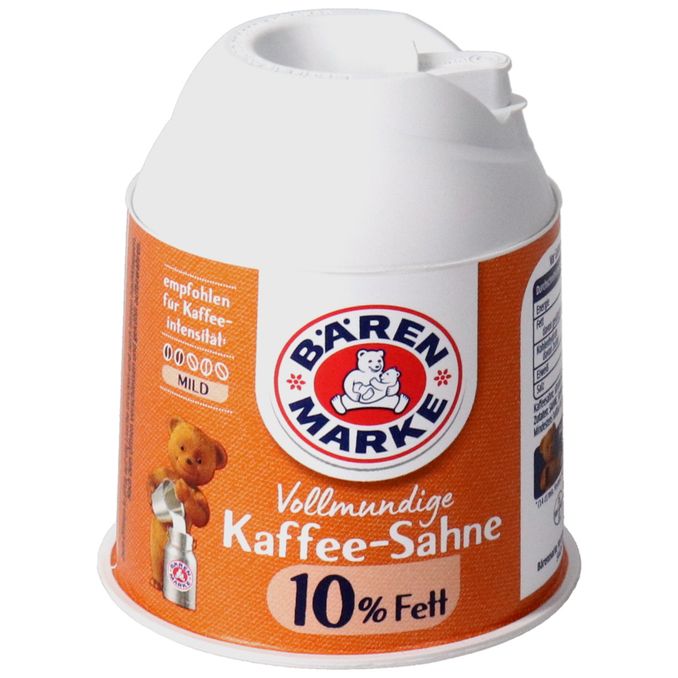 Kaffee-Sahne (10% Fett), 200ml von Bärenmarke | Motatos
