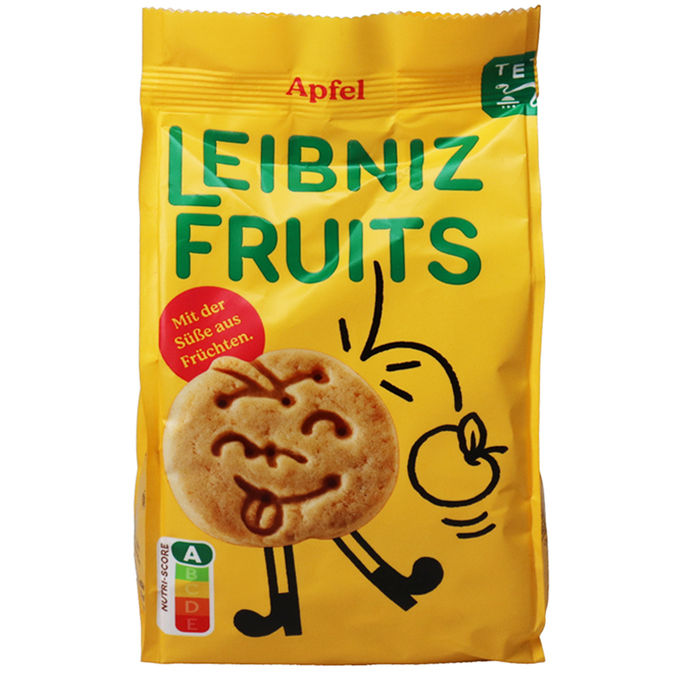 Fruits Apfel-Dinkelkekse, 100g von LEIBNIZ | Motatos