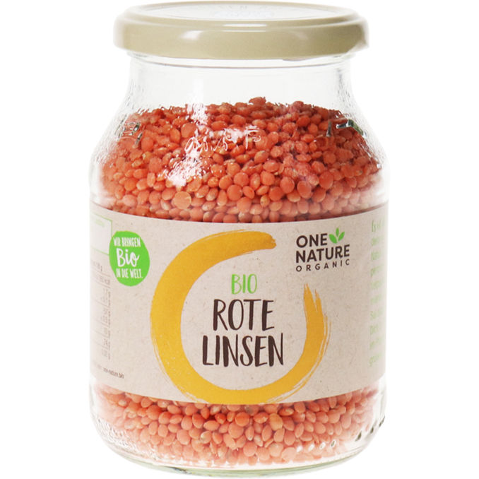 BIO rote Linsen, 400g von One Nature Organic | Motatos