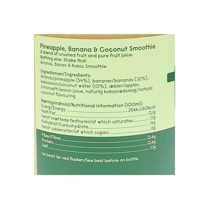 Froosh Smoothie Pineapple, Banana & Coconut, 750ml fra Froosh | Motatos