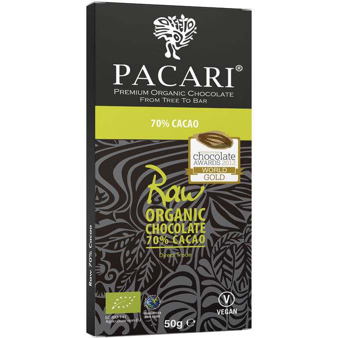 BIO Schokolade 70% Kakao, 50g von PACARI | Motatos