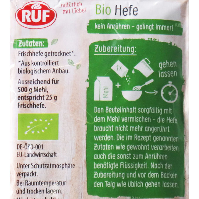 BIO Hefe, 20er Pack, 20x (3x9g) von Ruf | Motatos