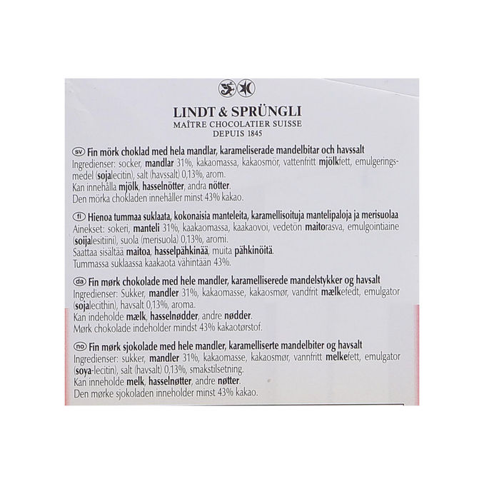 Lindt Les Grandes Almond Sea Salt, 150 g fra Lindt | Motatos