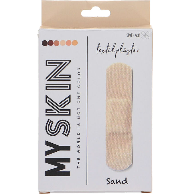 Plastre i sandfarve, 20 pcs fra MYSKIN | Motatos