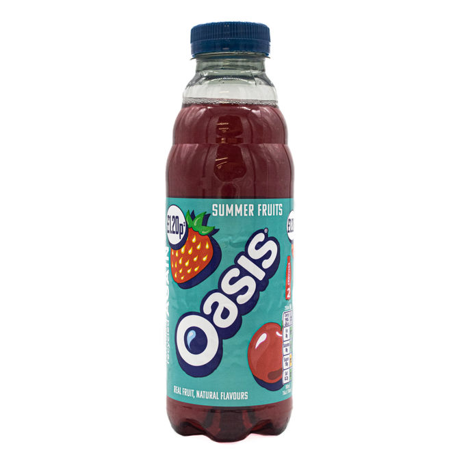 Oasis Summer Fruits 500ml, 500ml from Oasis | Motatos Oasis Summer Fruits 500ml, 500ml from Oasis | Motatos