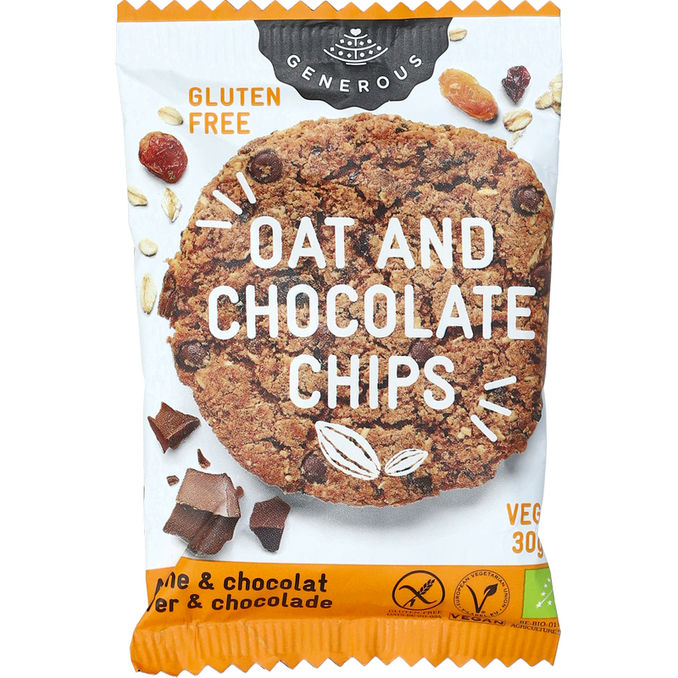 BIO Soft Bake Cookie Chocolate Chips, 30g von Generous | Motatos