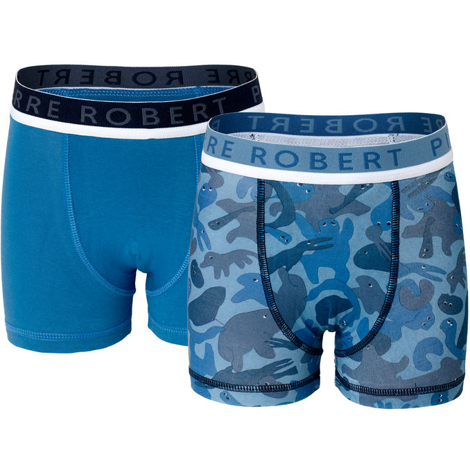 Kalsonger Boxer Barn Blåa 2-pack Stl 122/128, 2 pcs från Pierre Robert ...