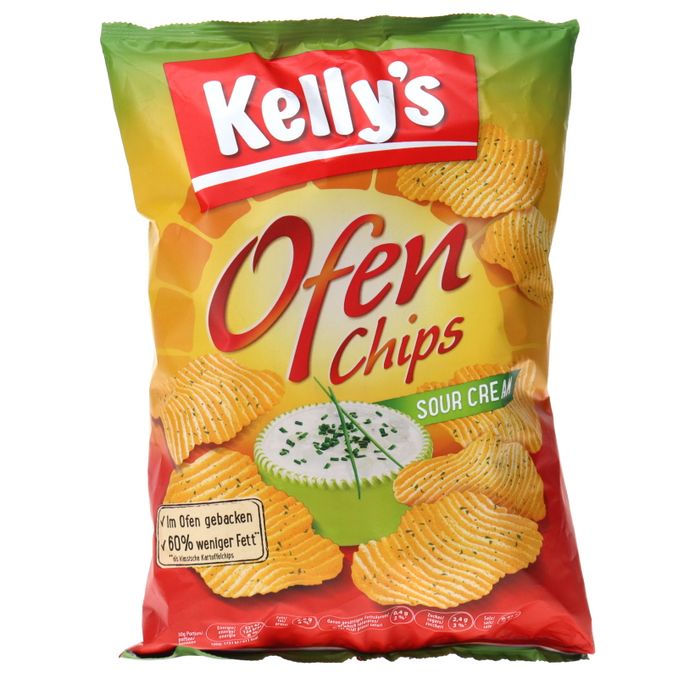Ofen Chips Sour Cream, 125g von Kelly's | Motatos