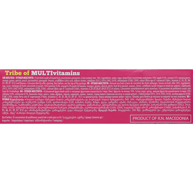 Dryck Multivitamin 8-pack, 8 x 200 ml från VitaGo | Matsmart