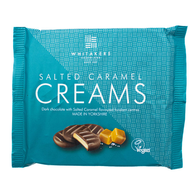 Whitakers Dark Chocolate Salted Caramel Fondant Creams 90g, 90g from ... Whitakers Dark Chocolate Salted Caramel Fondant Creams 90g, 90g from ...