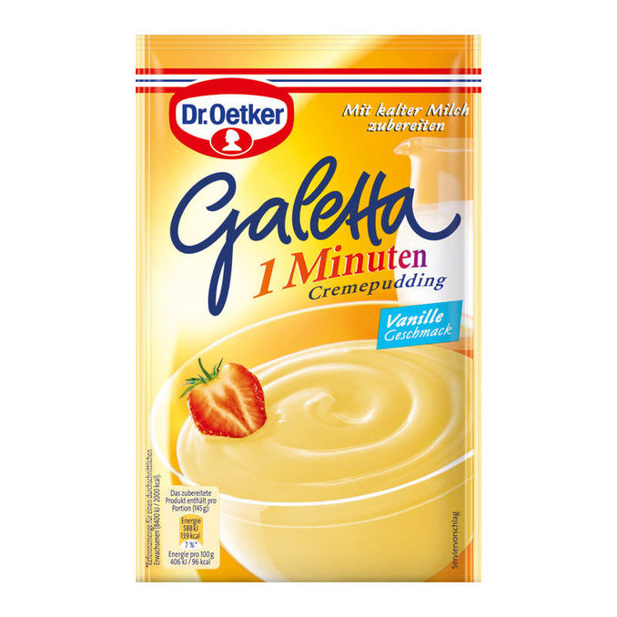 Galetta Creme-Pudding Vanille, 80g von Dr. Oetker | Motatos