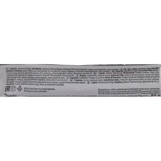 Lakritsipatukka Paksu Pepe XXL Original, 80 g, Panda | Matsmart