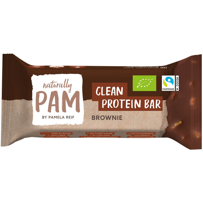 BIO Clean Protein Bar Brownie, 42g von Naturally Pam | Motatos