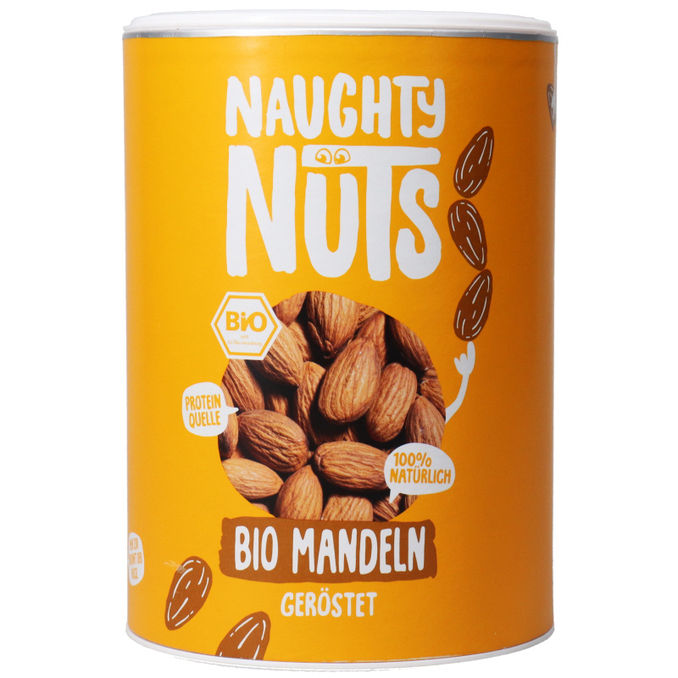 BIO Mandeln geröstet, 750g von Naughty Nuts | Motatos