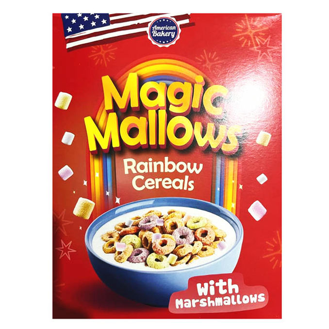 Magic Mallows Rainbow Cereals, 200g von American Bakery | Motatos