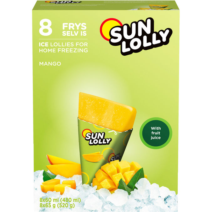 Isglass Mango, 8 x 65g från Sun Lolly | Matsmart