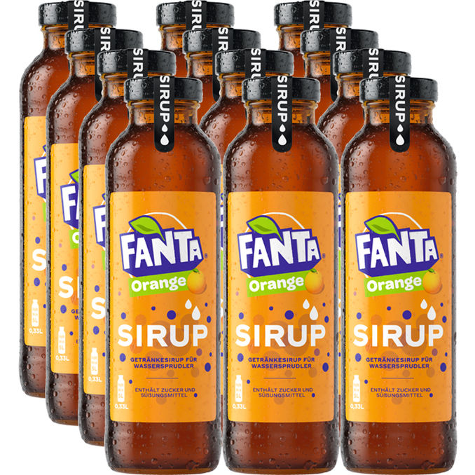 Fanta Sirup, 12er Pack, 12x 0,33L von Fanta | Motatos