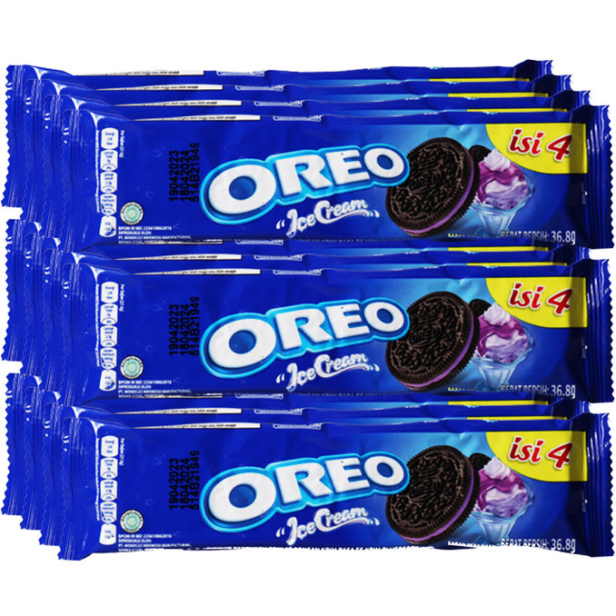Oreo Ice Cream Blueberry, 12er Pack, 12x 36,8g von Oreo | Motatos