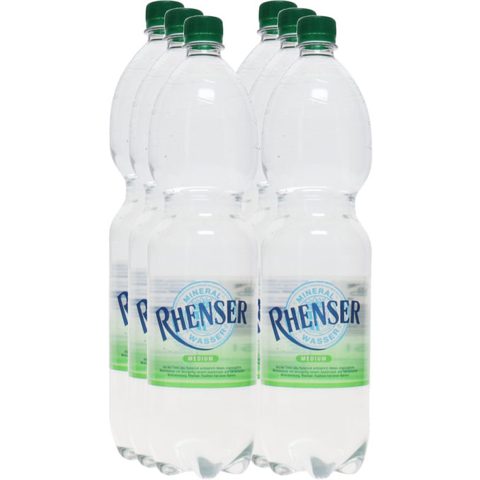 Mineralwasser Medium, 6er Pack (EINWEG) zzgl. Pfand, 6x 1,5L von ...