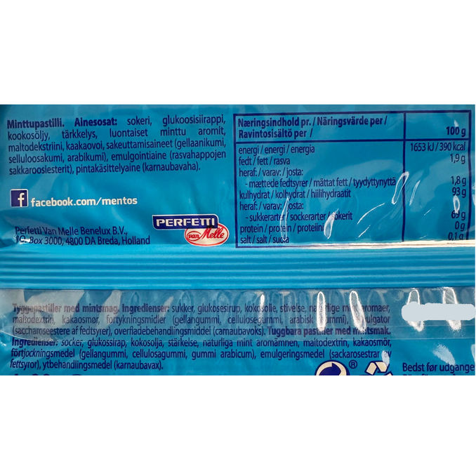 Mentos Mint 4-pack, 4 x 38g från Mentos | Matsmart
