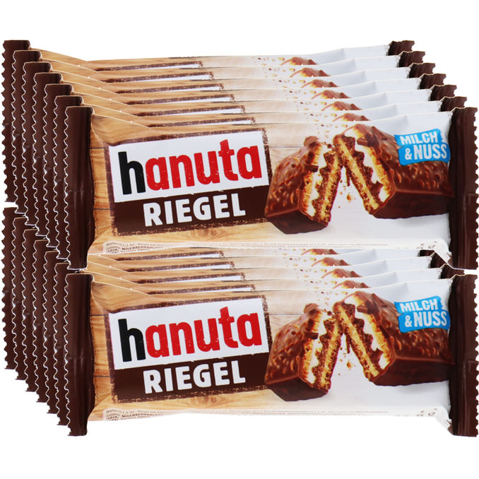 Hanuta Riegel, 14er Pack, 14x 34,5g von hanuta | Motatos