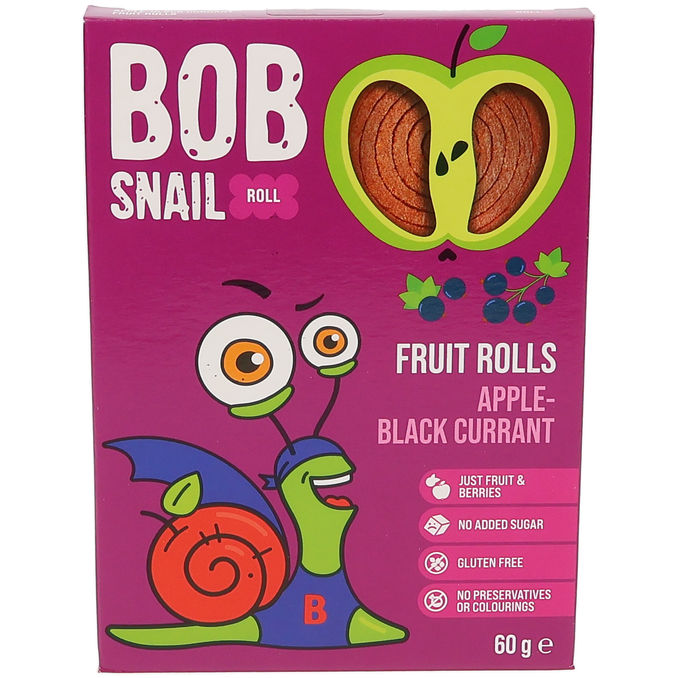Frugtrulle Æble Solbær, 60 g fra BOB SNAIL | Motatos Frugtrulle Æble Solbær, 60 g fra BOB SNAIL | Motatos