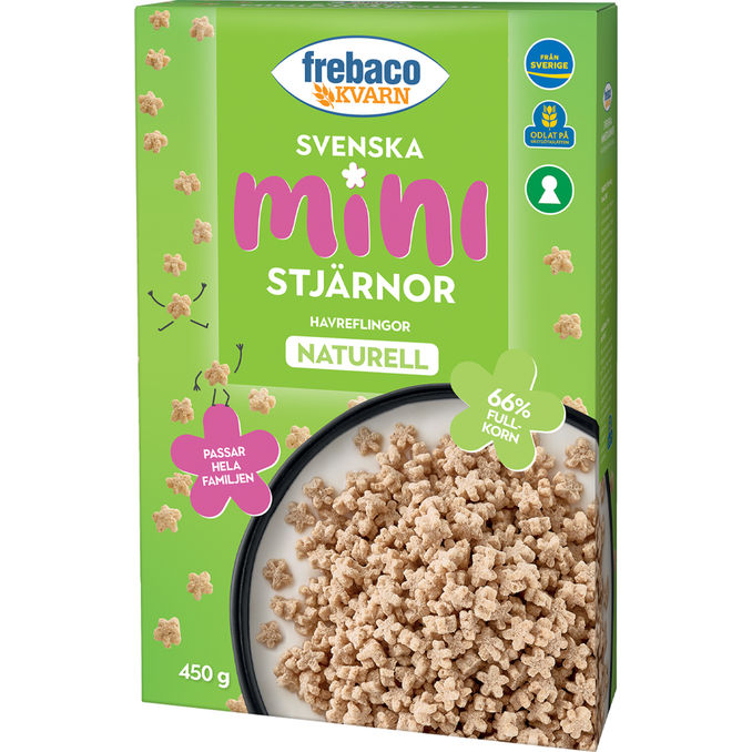 Frebaco Ministjärnor Naturella Flingor 450g – MatVaror24